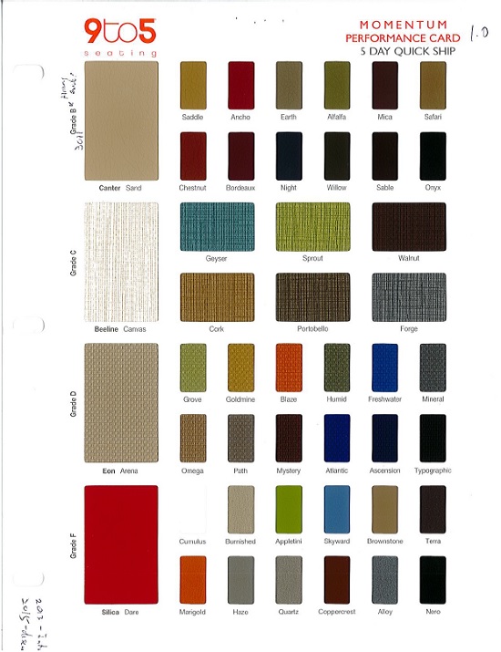 Fabric Card - 9to5 seating