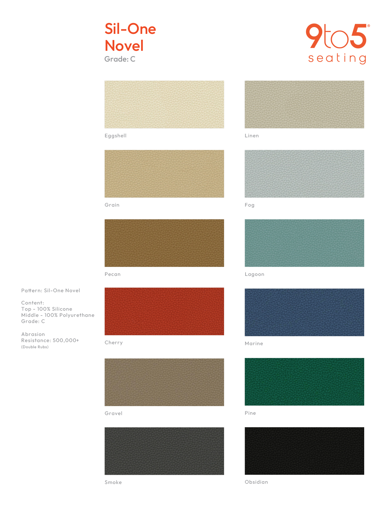 Introducing New Sil-One Novel Textile Card – 9to5Seating